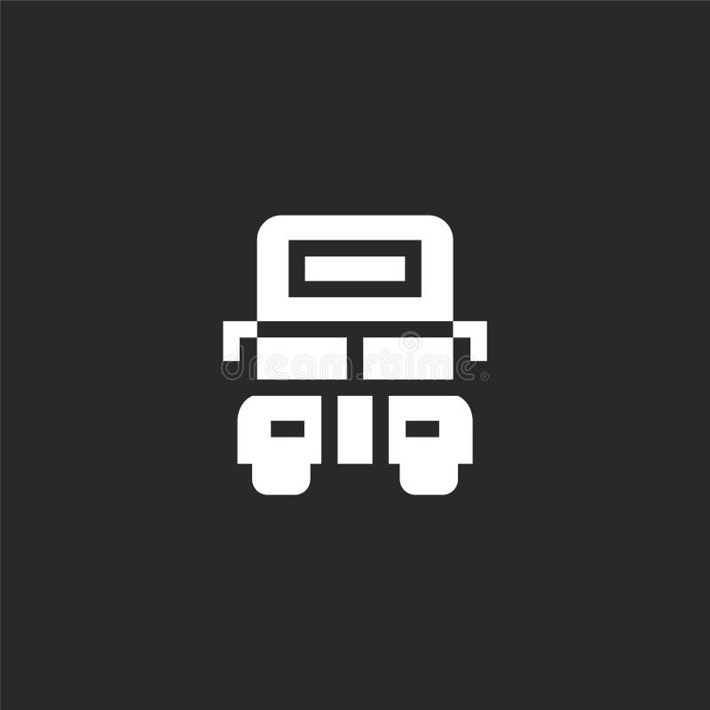 Double Decker Bus Icon. Filled Double Decker Bus Icon for Website ...