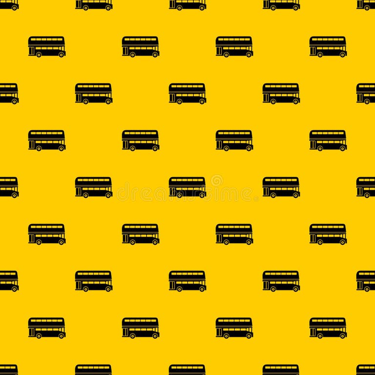 Double Decker Bus Pattern Vector Stock Vector - Illustration of ...