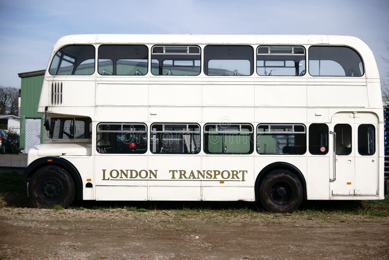 Double Decker Bus on Scrap Yard Editorial Image - Image of nostalgic ...