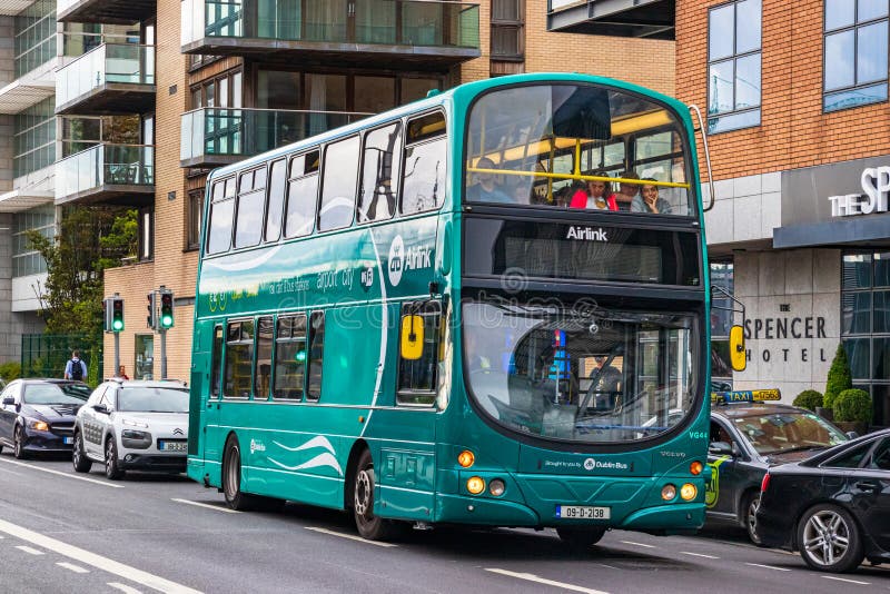 A Double-decker Public Bus in Dublin, Ireland. Editorial Stock Photo ...