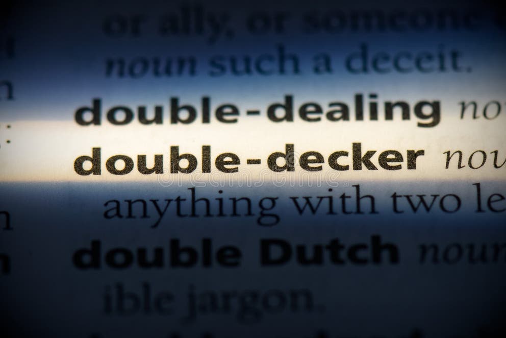 Double-decker stock image. Image of highlight, dictionary - 161578497
