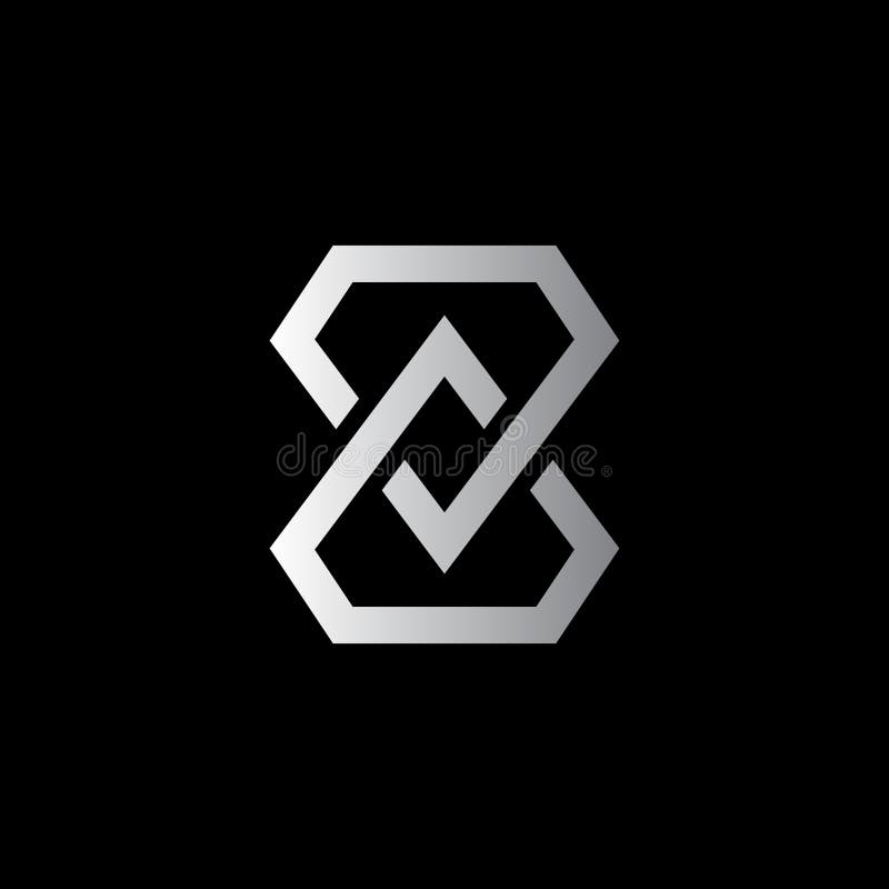 Double diamond logo design stock vector. Illustration of label - 245196054