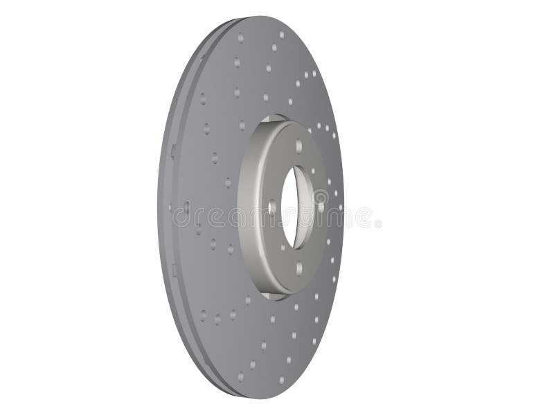 Double disc brake rotor stock illustration. Illustration of repair ...