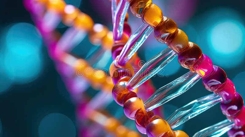 Double dna molecule stock illustration. Illustration of replication ...