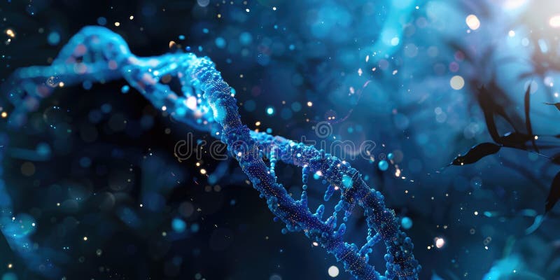 Double DNA Strand Close-Up stock photo. Image of laboratory - 374175396