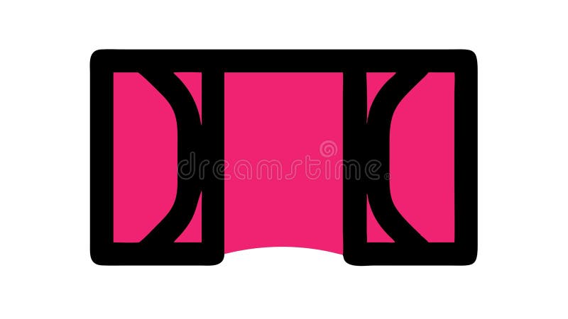 Double Door Icon Pink, Entrance Exit, Vector Design Generative AI Stock ...