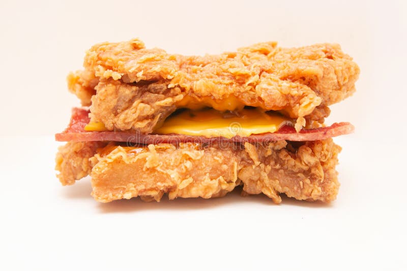 Double Down Burger, a Sandwich Made of Two Pieces of Fried Chicken ...