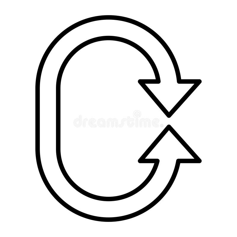 Double Ended Arrow Circular Icon Stock Vector - Illustration of ...