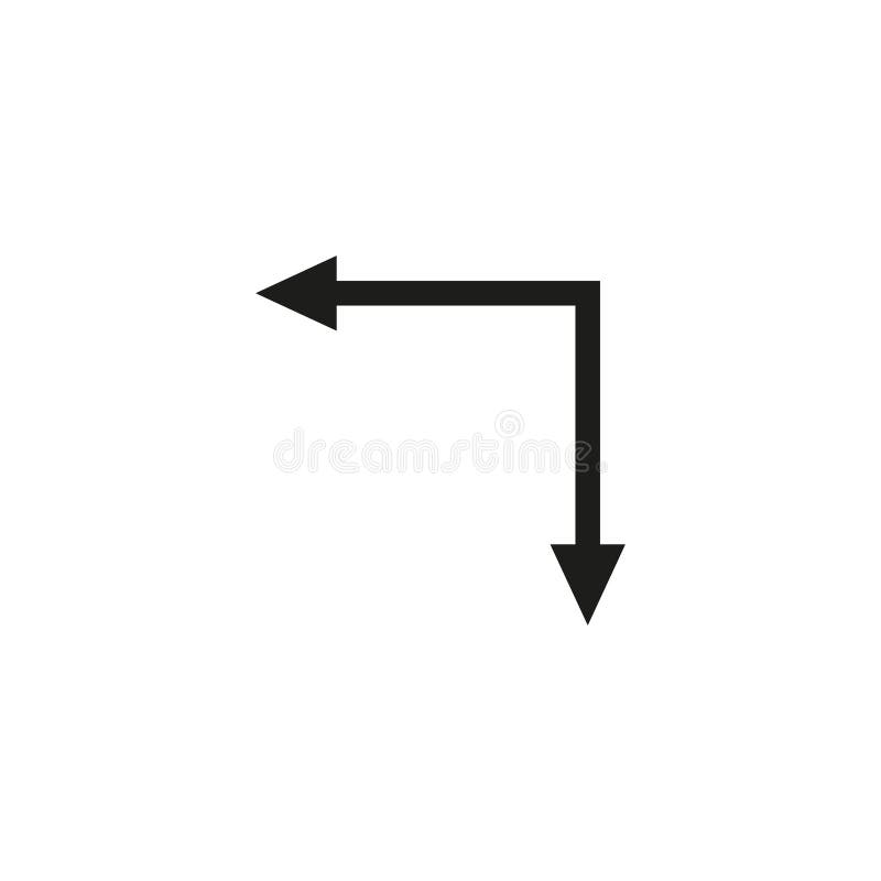 90 Degree Arrow Stock Illustrations – 413 90 Degree Arrow Stock ...