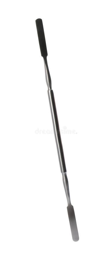 Double Ended Flat Dental Spatula Isolated in White. Dentist`s Tool ...