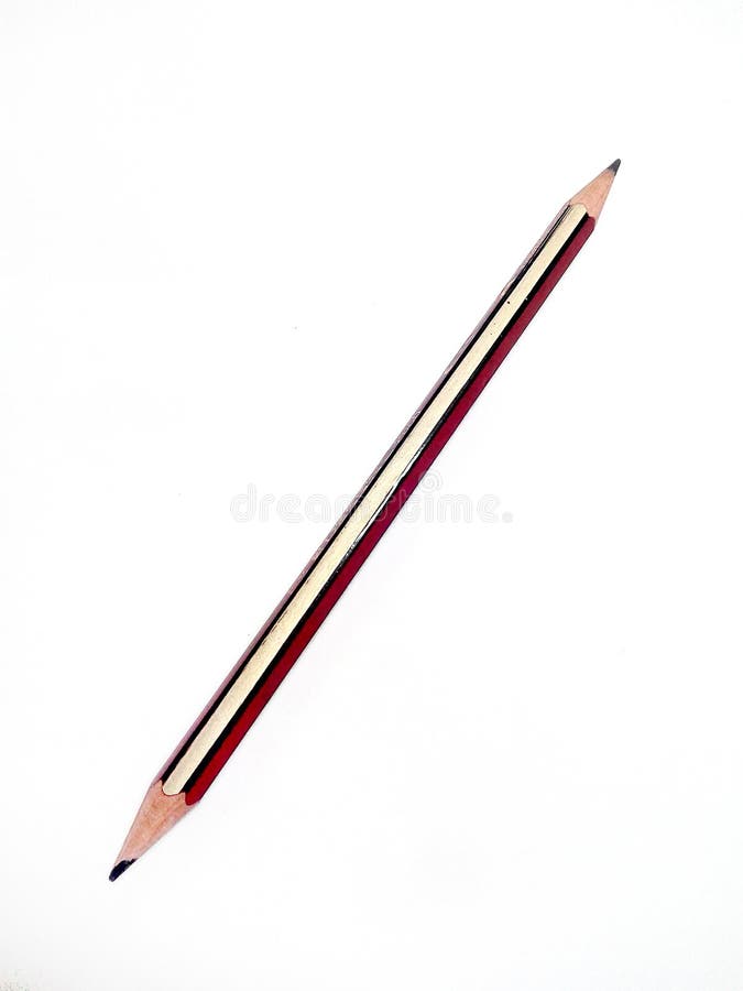 Double Ended Pencil for Painting Stock Image - Image of comb, pincers ...