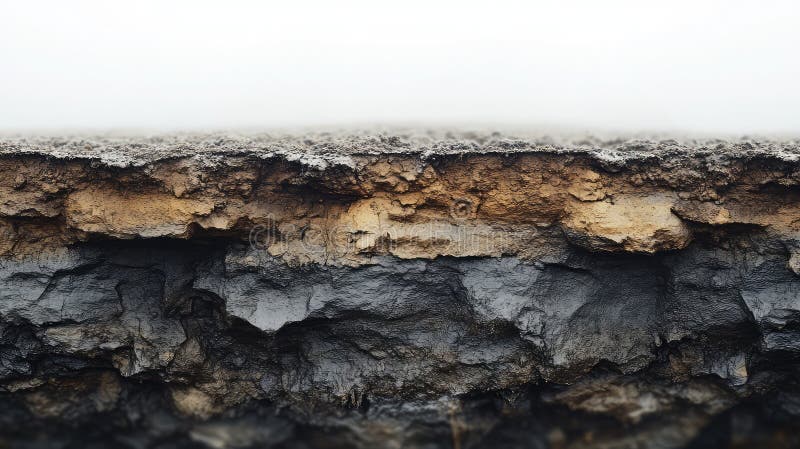 Double-Exposed Image of Soil Layers with Intricate Textures and Natural ...