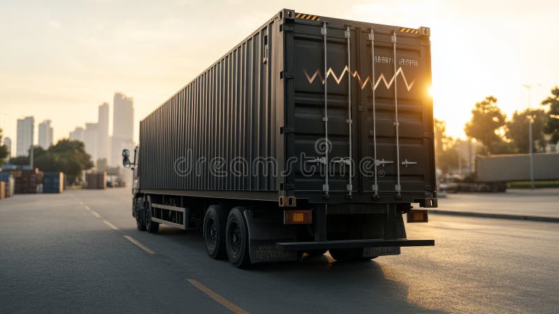 Double Exposure: Cargo Handling Unit Silhouette with Cost Efficiency ...