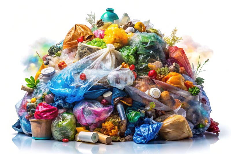 Double Exposure of Garbage and Recycling Bags a Striking Visual on ...