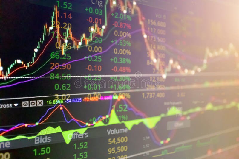 Double Exposure of the Graph for Economic Growth Stock Image - Image of ...