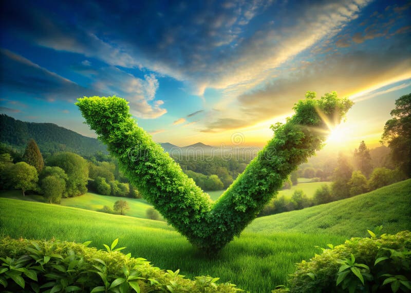 Double Exposure Green Checkmark a Powerful Visual Symbol of Approval ...