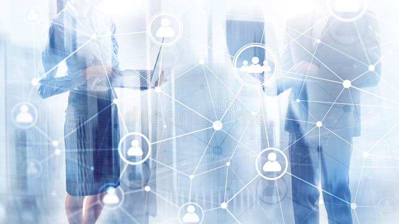 Double Exposure People Network Structure HR - Human Resources ...