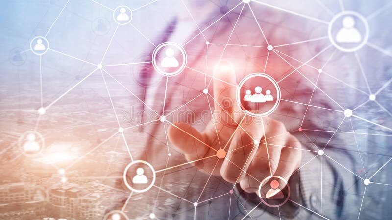 Double Exposure People Network Structure HR - Human Resources ...