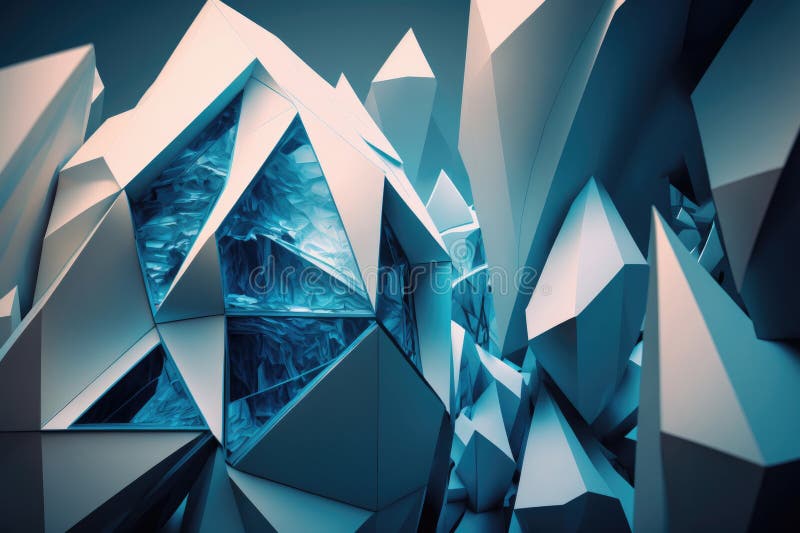 Double Exposure Photo of Abstract Architectural Surfaces. Illustration ...