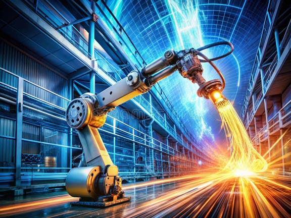 Double Exposure Robotic Arm Motion Stages Advanced Manufacturing and ...