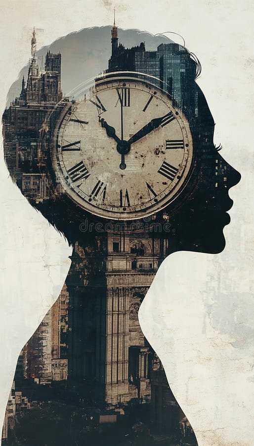 Double Exposure of Time and Memory with Ancient Cityscape Stock ...