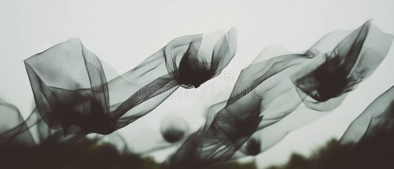 Double Exposure of Wire Mesh and Delicate Flower Petals Creating an ...