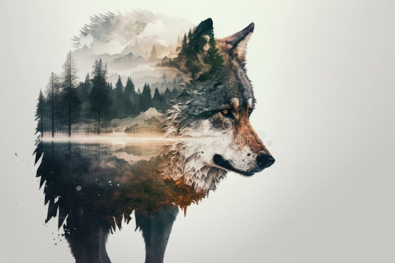 Double Wolf Stock Illustrations – 493 Double Wolf Stock Illustrations ...