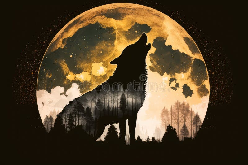 Double Wolf Stock Illustrations – 579 Double Wolf Stock Illustrations ...