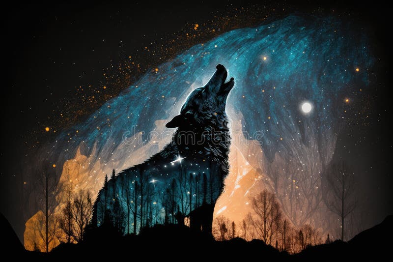 Double Wolf Stock Illustrations – 579 Double Wolf Stock Illustrations ...