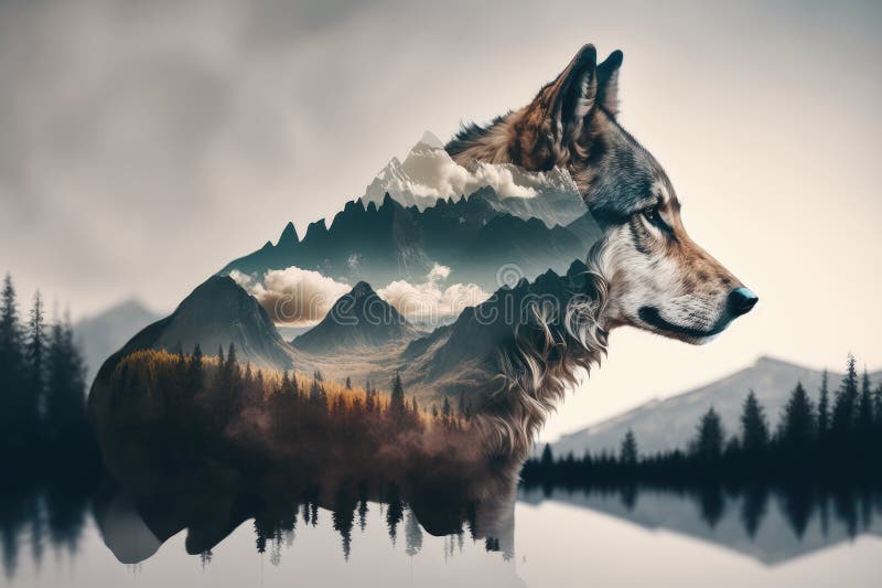 255 Double Exposure Wolf Stock Photos - Free & Royalty-Free Stock ...
