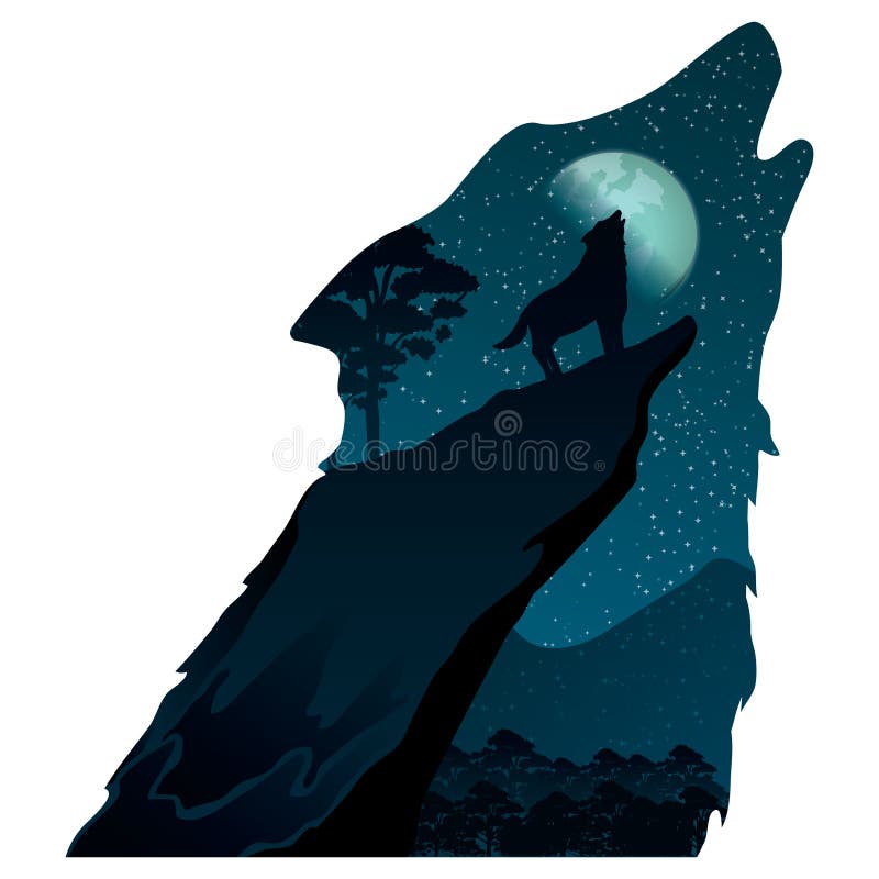 Double Wolf Stock Illustrations – 493 Double Wolf Stock Illustrations ...