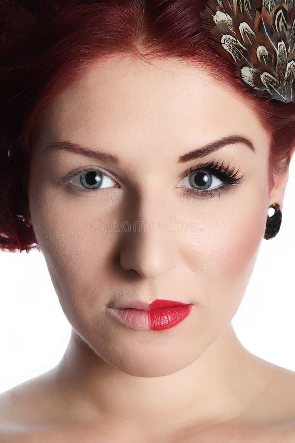 Double faced stock photo. Image of hair, people, lips - 16879508