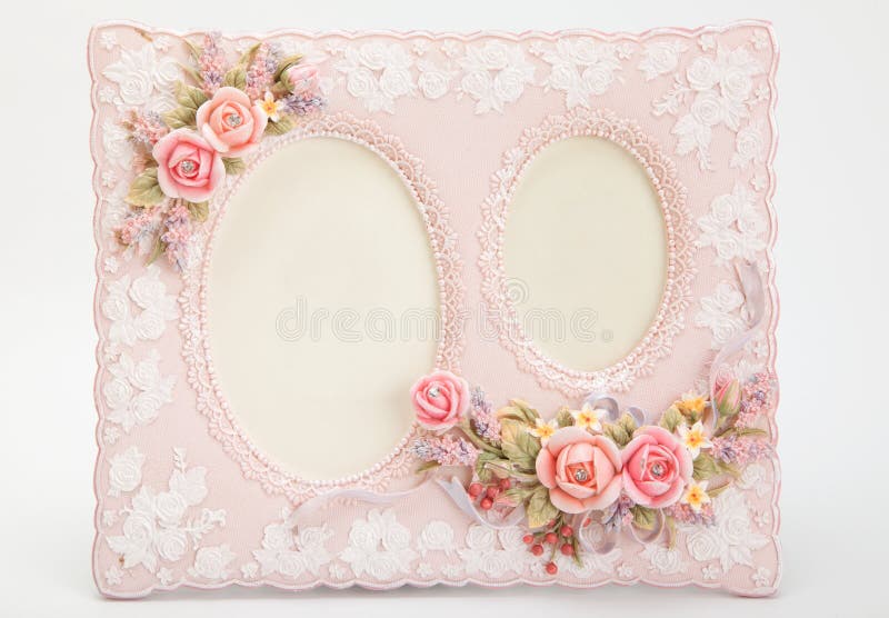 Double foto frame stock illustration. Illustration of heart - 41533473