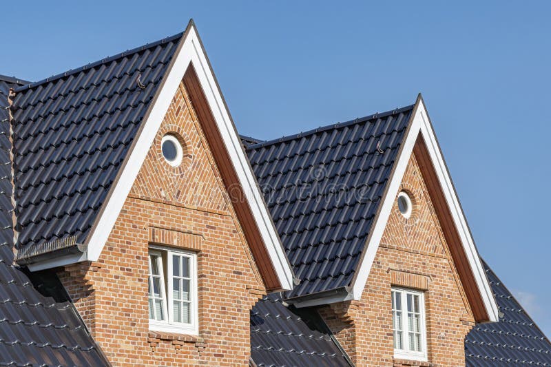 Double_gable stock photo. Image of residential, dwell - 339355424