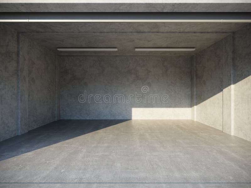 Double Garage Interior stock illustration. Illustration of interior ...