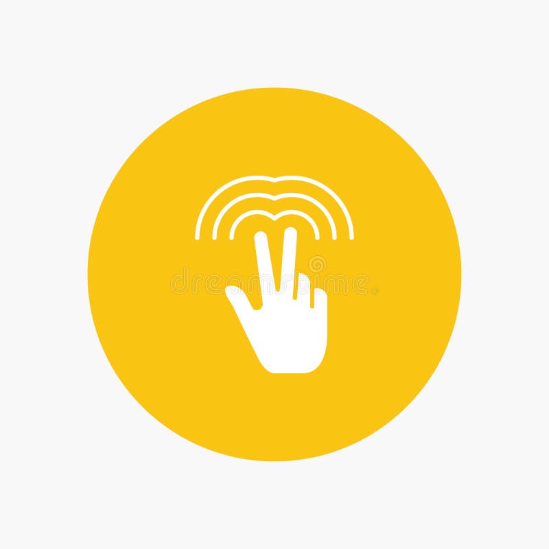 Double, Gestures, Hand, Tab Mobile App Button. Android and IOS Glyph ...