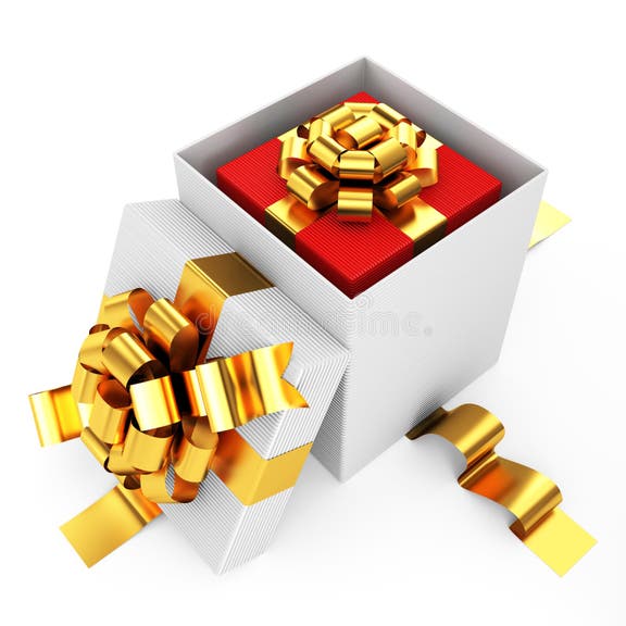 Double gift stock illustration. Illustration of reflect - 3859317