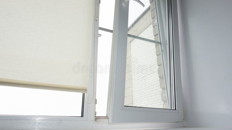 The Double-glazed Window is White with Roller Blinds. the Window is Not ...