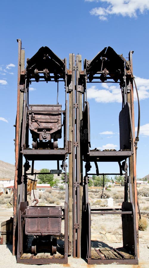 Gold And Silver Mine Shaft Head Frame Stock Image - Image of mine ...