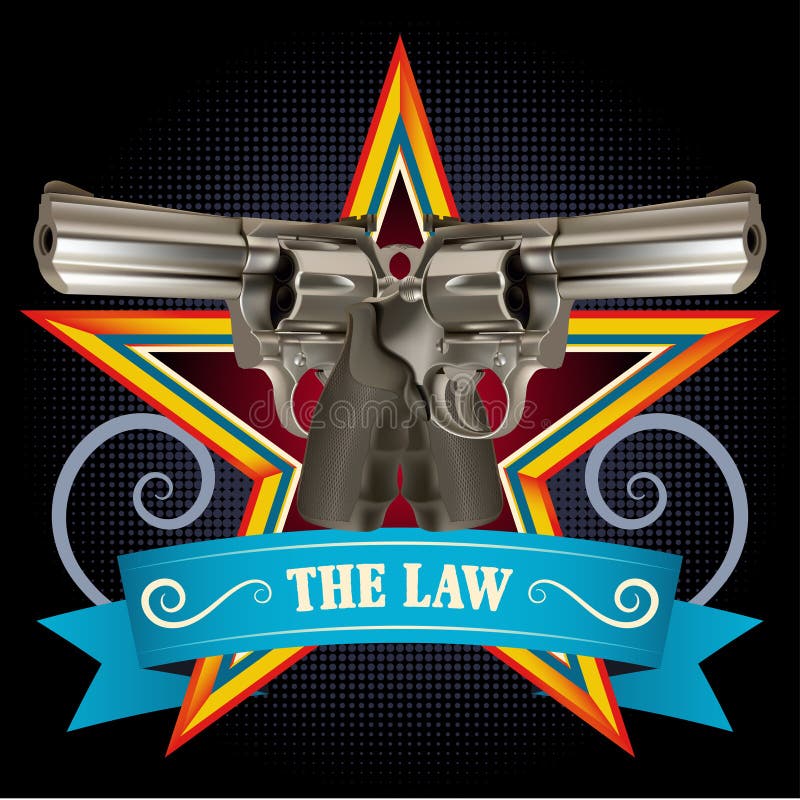 Double guns stock illustration. Illustration of guns - 89245837