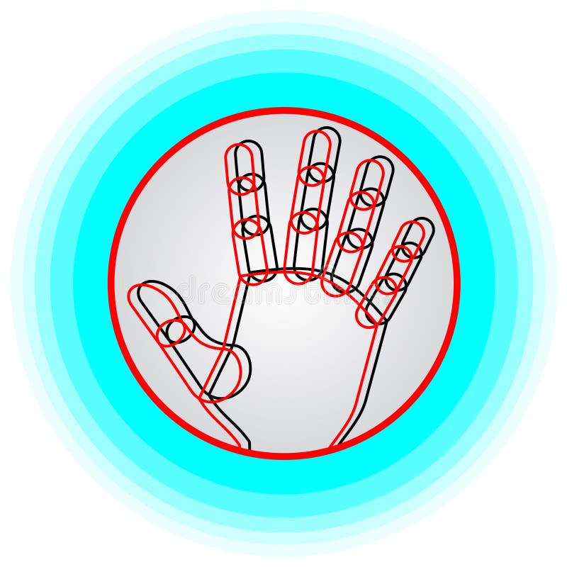 Double hand stock vector. Illustration of futuristic - 18801350