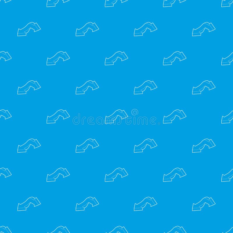 Double Headed Arrow Pattern Vector Seamless Blue Stock Vector ...