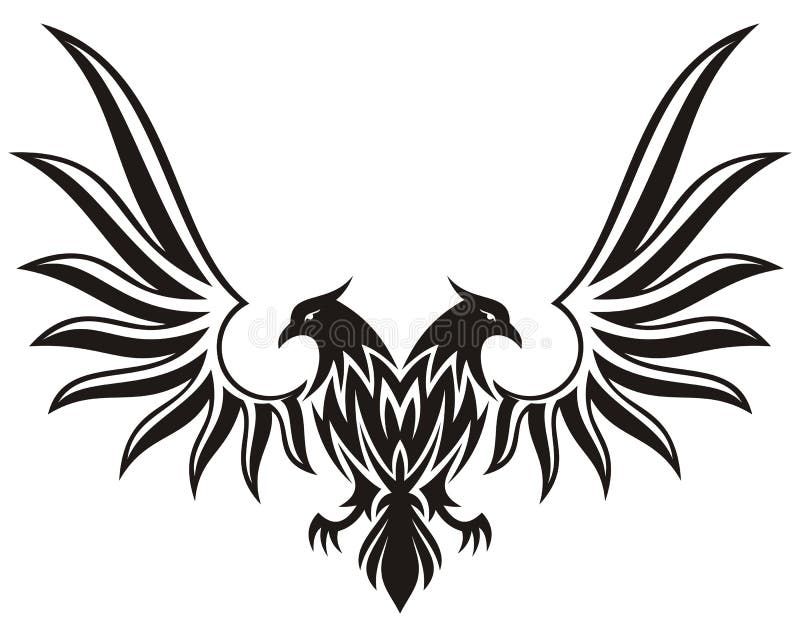 Double Headed Eagle Silhouette Stock Illustrations – 116 Double Headed Eagle Silhouette Stock ...