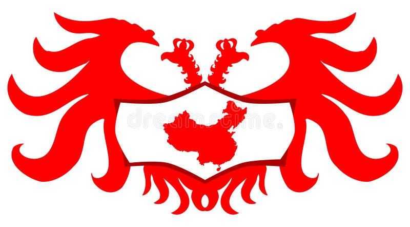 Chinese Eagle Heraldry Stock Illustrations – 26 Chinese Eagle Heraldry ...