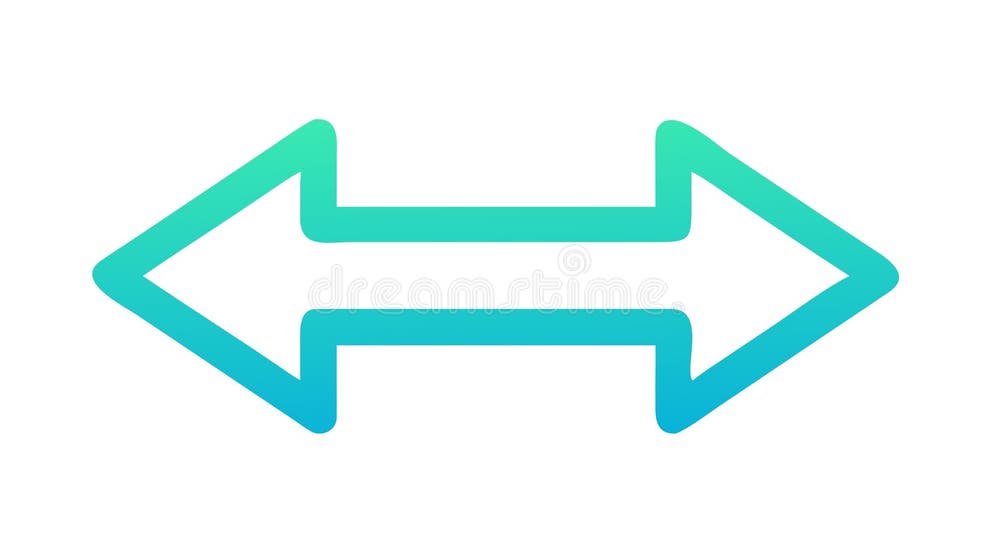 Headed Horizontal Arrow Stock Illustrations – 168 Headed Horizontal ...