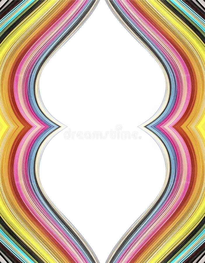 Double Heart Shape from Curl Rainbow Strip Paper Stock Image - Image of ...