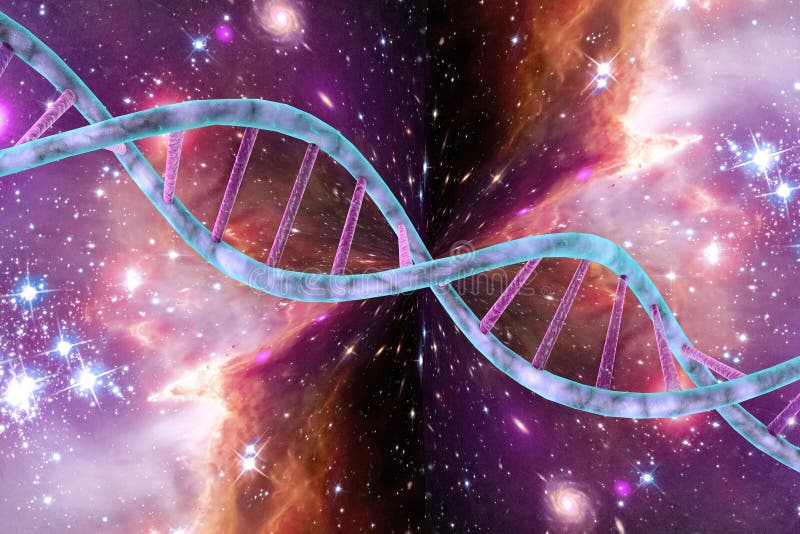 Double helice de l'ADN illustration stock. Illustration of rendez ...