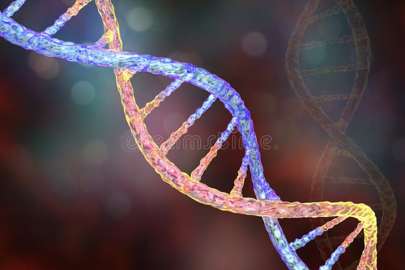 Double helice de l'ADN illustration stock. Illustration du médical ...