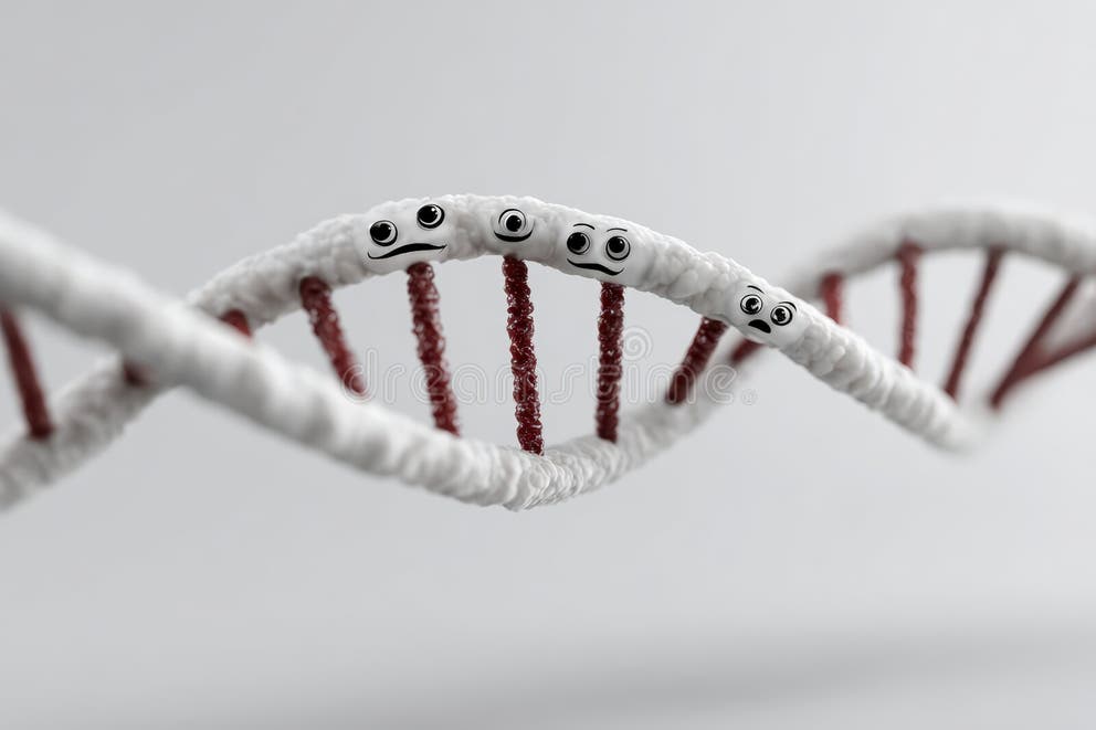 Double Helix Displaying Expressive Faces in a Creative Representation ...