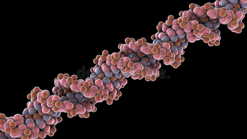 Double Helix of DNA, 3D Illustration Stock Illustration - Illustration ...